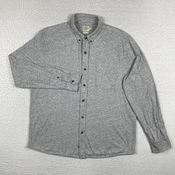Faherty | Shirts | Faherty Shirt Mens Xl Gray Organic Cotton Preppy ...